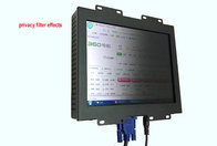 8 inch VGA Custom Monitor with Capacitive Touchscreen Privacy Filter For Banking Machine