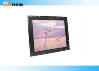 300 Nits 10 Point Multi Touch Screen PCT Industrial Chassis Monitor With VGA Dvi Hdmi 12V Input